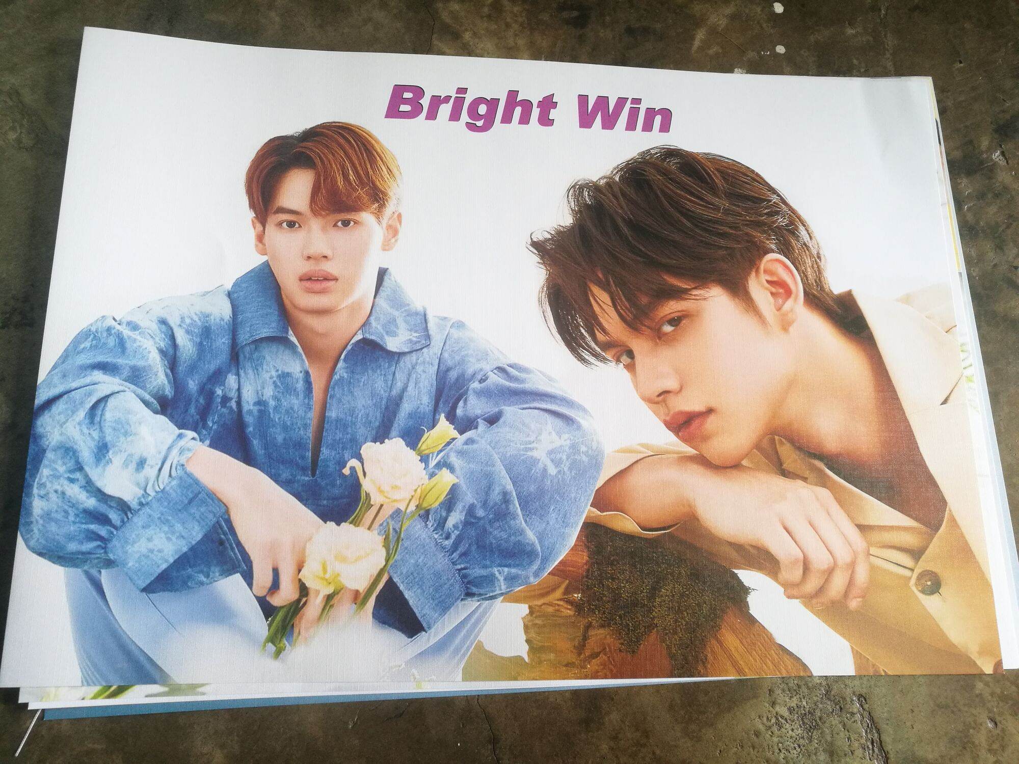 BrightWin Poster ไบร์วินภาพโปสเตอร์ติดผนังขนาดประมาณ 29*42 เซนติเมตร ...