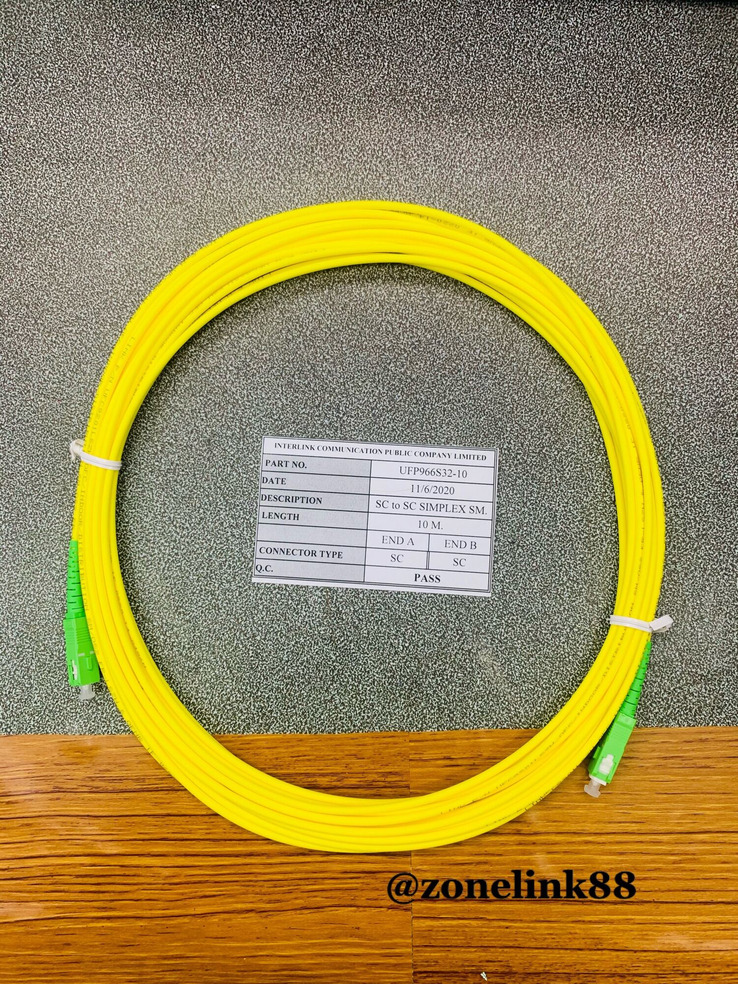 Fiber Optic SC to SC SIMPLEX SM 10m. UFP966S32-10 | Lazada.co.th
