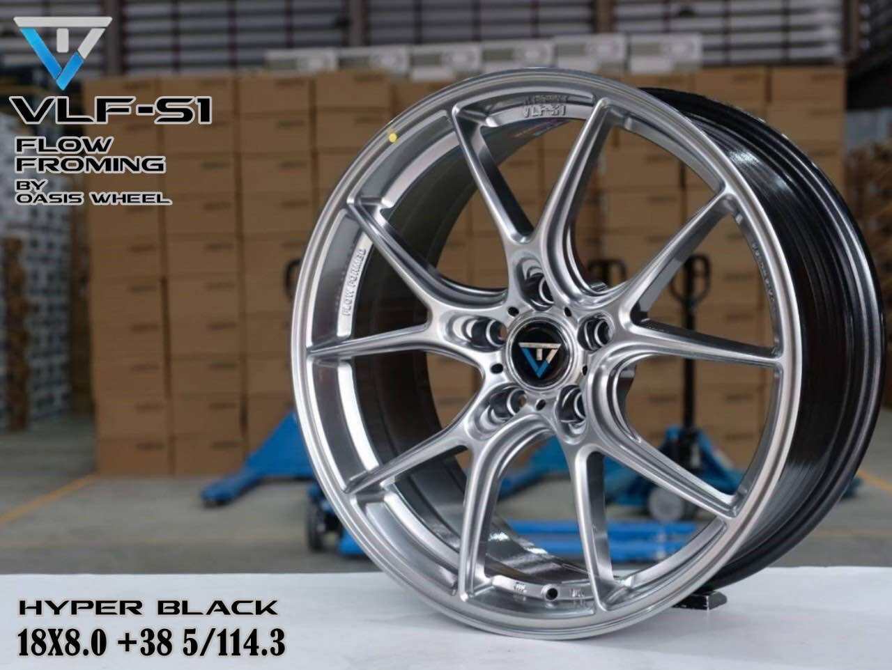 ล้อแม็กซ์รุ่น VLF-S1 ขอบ 18”x8.0” 5/114.3 ออฟเซ็ท +38 เป็นล้อ Flow Forming มีน้ำหนักเบา ประหยัด ...