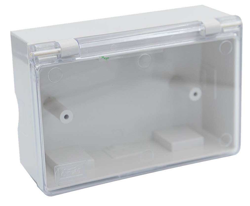 NANO บล็อกลอยกันน้ำ 2x4นิ้ว กล่องกันน้ำ แนวตั้ง-แนวนอน / ฝาใส บ็อกกันน้ำ ใช้กับหน้ากาก1/2/3/ทึบ ...