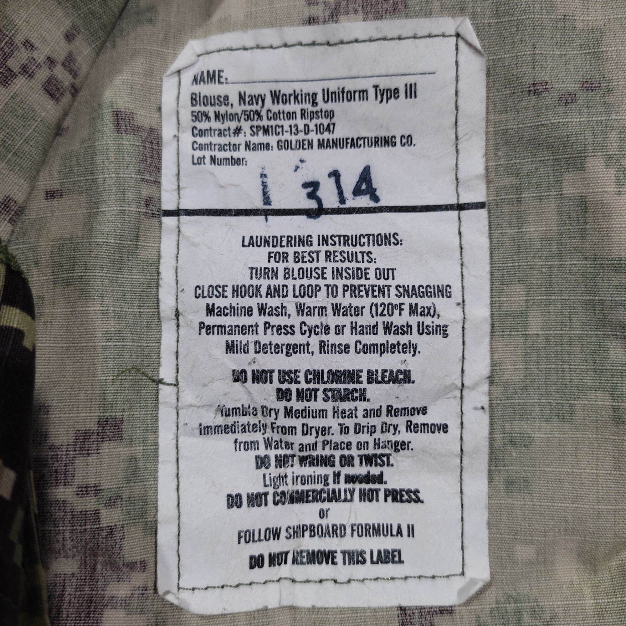 P76เสื้อทหาร U.S. Navy Navy NWU Type lll อก48 - Phantila SHOP - ThaiPick