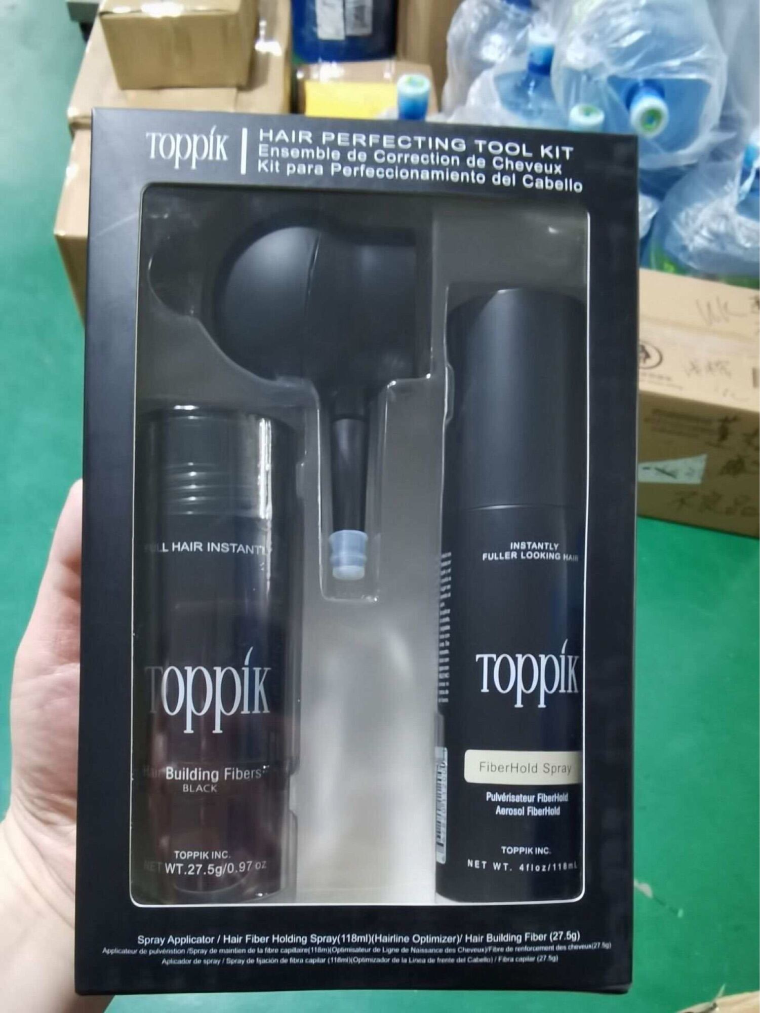 เกรดพรีเมี่ยม คุณภาพดีที่สุด ผงโรยหัว Toppik ไฟเบอร์ ปิดผมบาง Toppik