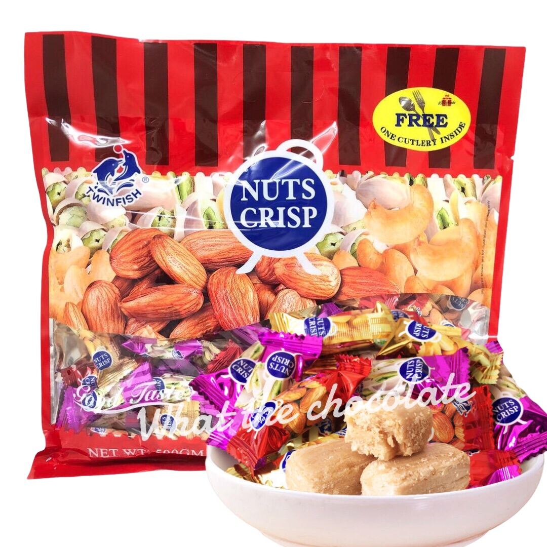 NUTS CRISP ขนมตุ้บตั้บ ถั่วอัดแท่ง 500g. | Lazada.co.th