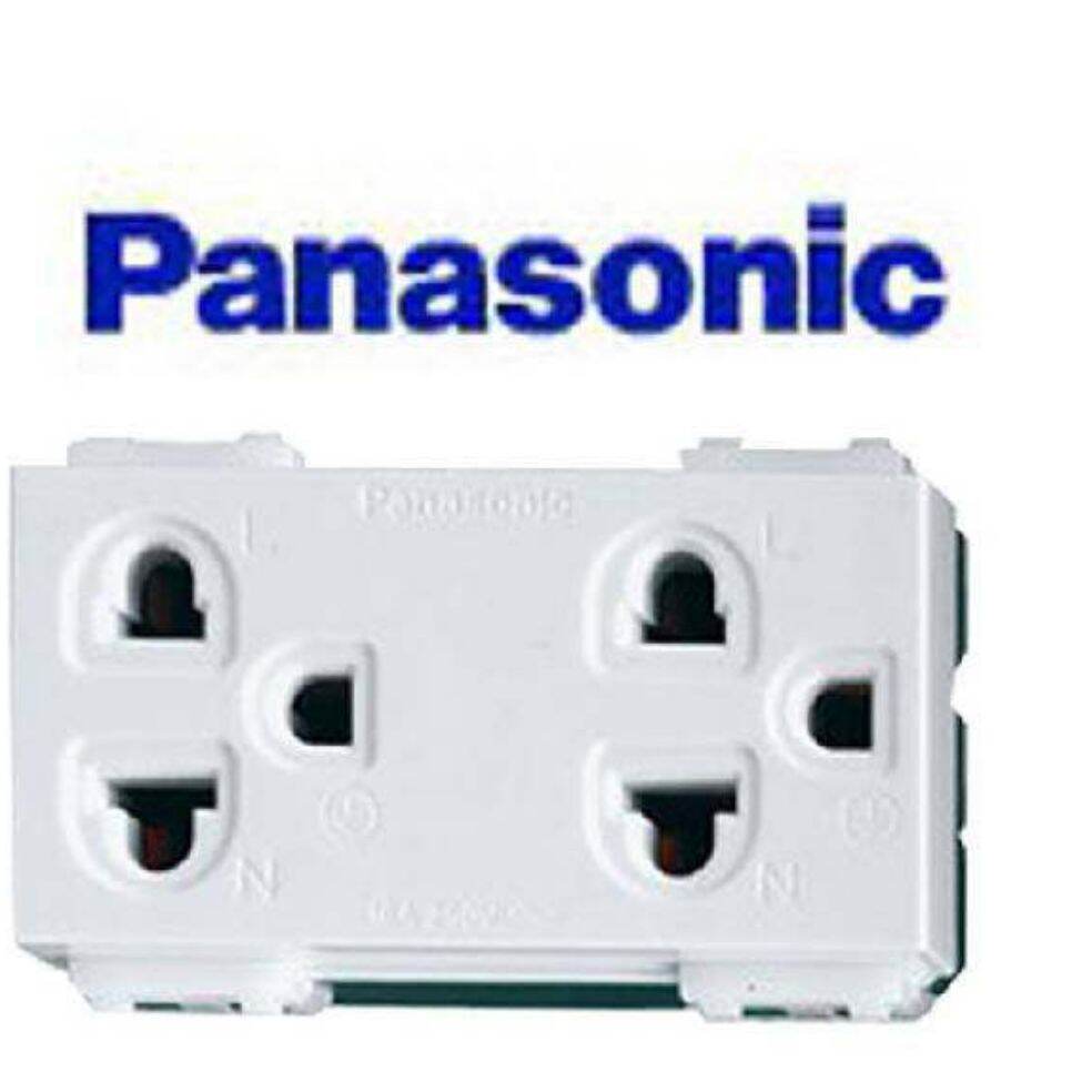 ปลั๊กกราวน์คู่ เต้ารับกราวด์คู่ Panasonic รุ่น WEG 15929 สีขาว ของแท้ ...
