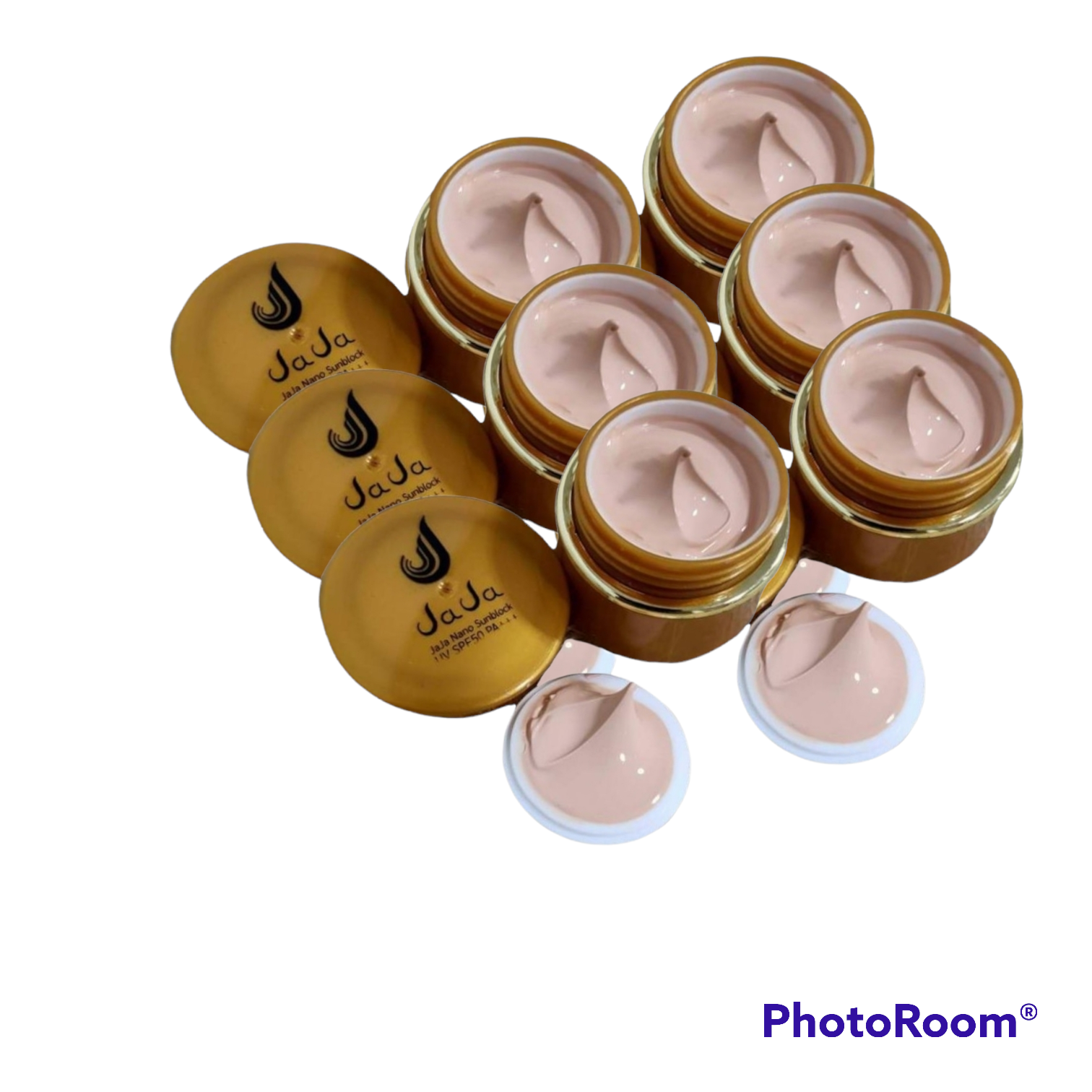 (6 ตลับ * 5 กรัม) Jaja nano sunblock SPF50 PA+++ จ๊ะจ๋า นาโน ซันบล็อก กันแดดจ๊ะจ๋า ผิวหน้าเนียน ...