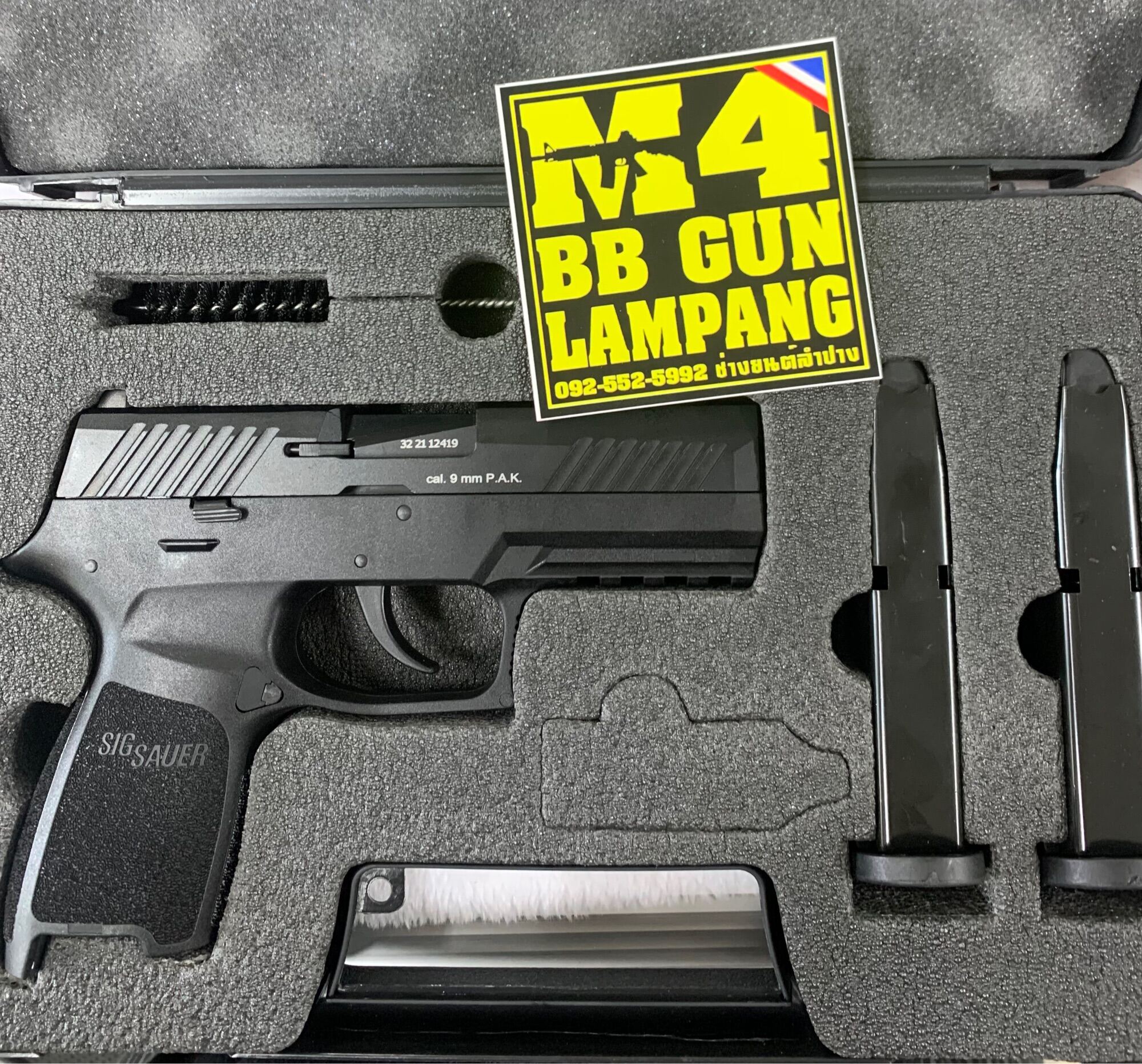 [ โปร ] แบลงค์กัน Ceonic SIG SAUER P320 9mm.P.A.K. 2 แม็กกาซีน สีดำ// สีทราย - เอ็มโฟร์บีบีกัน ...