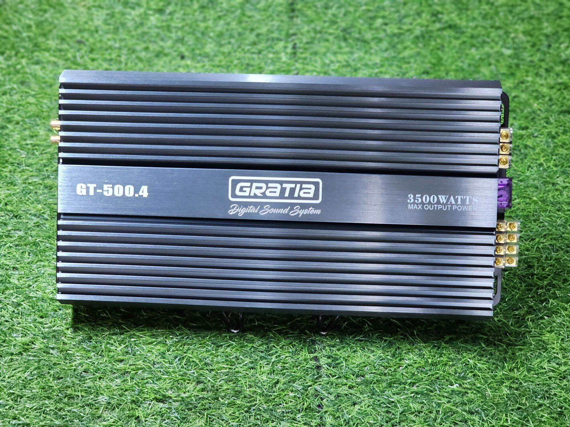 เพาเวอร์แอมป์ ขับกลาง แหลม GT-500.4 3500w Gratia เพาเวอร์แอมป์ AB 4ch เครื่องขยายเสียงรถยนต์ ...