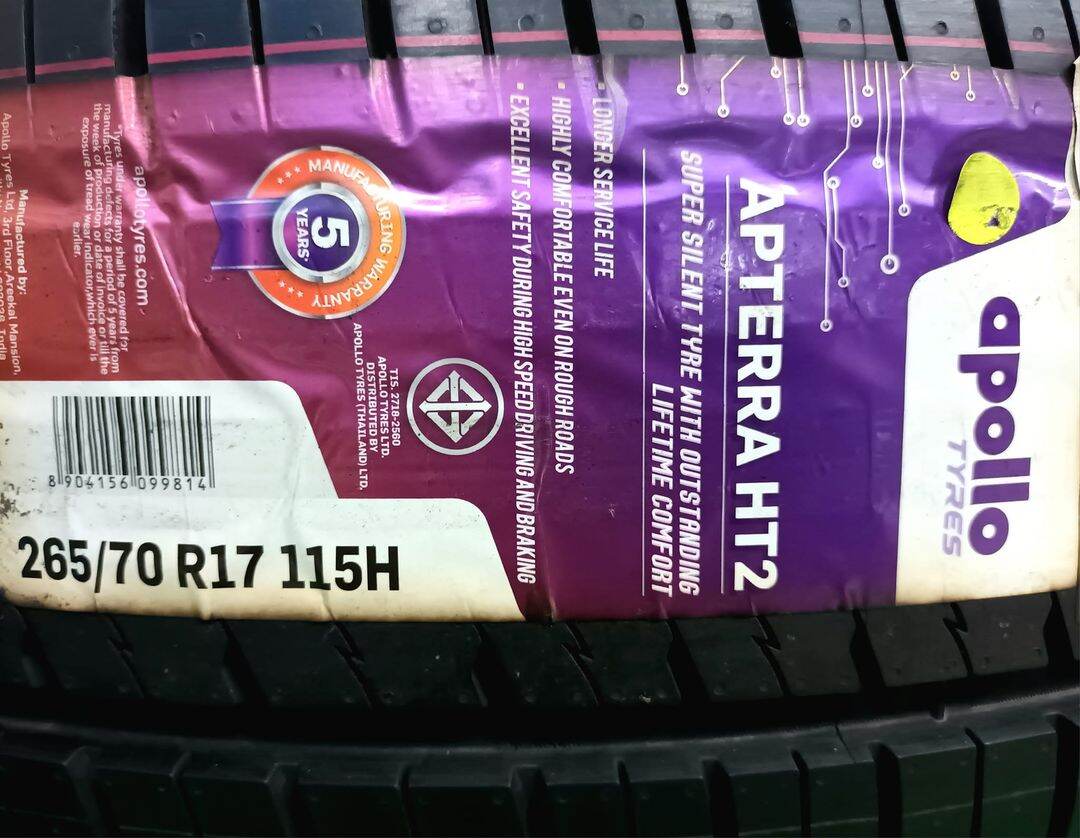 ยางใหม่ค้างปี 26570R17 Apollo Apterra HT2 ผลิตปี 2021 ประกันบวม 2 ปี ...