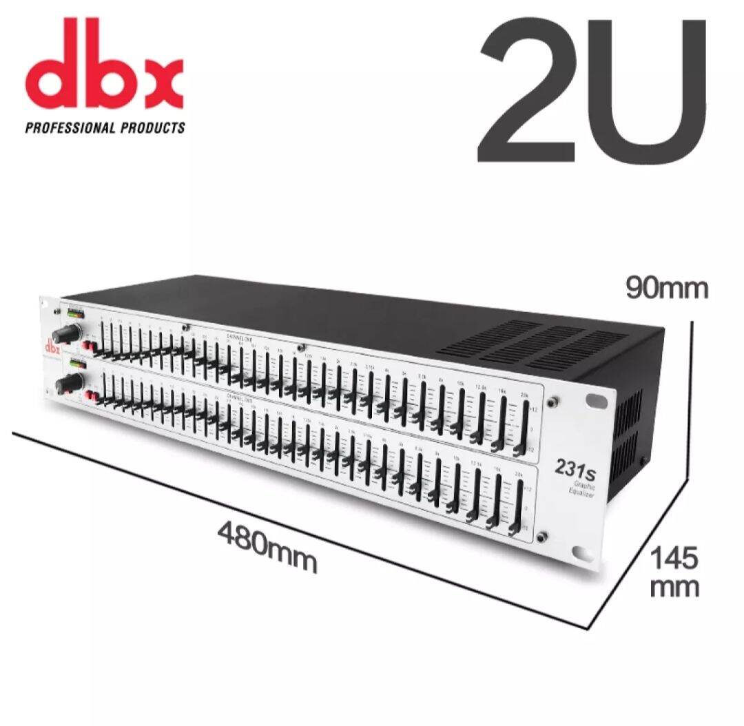 DBX EQ231S Professional Equalizer Dual Band Bass Equalizer 31 Channel AI-PAISARN Stage ...