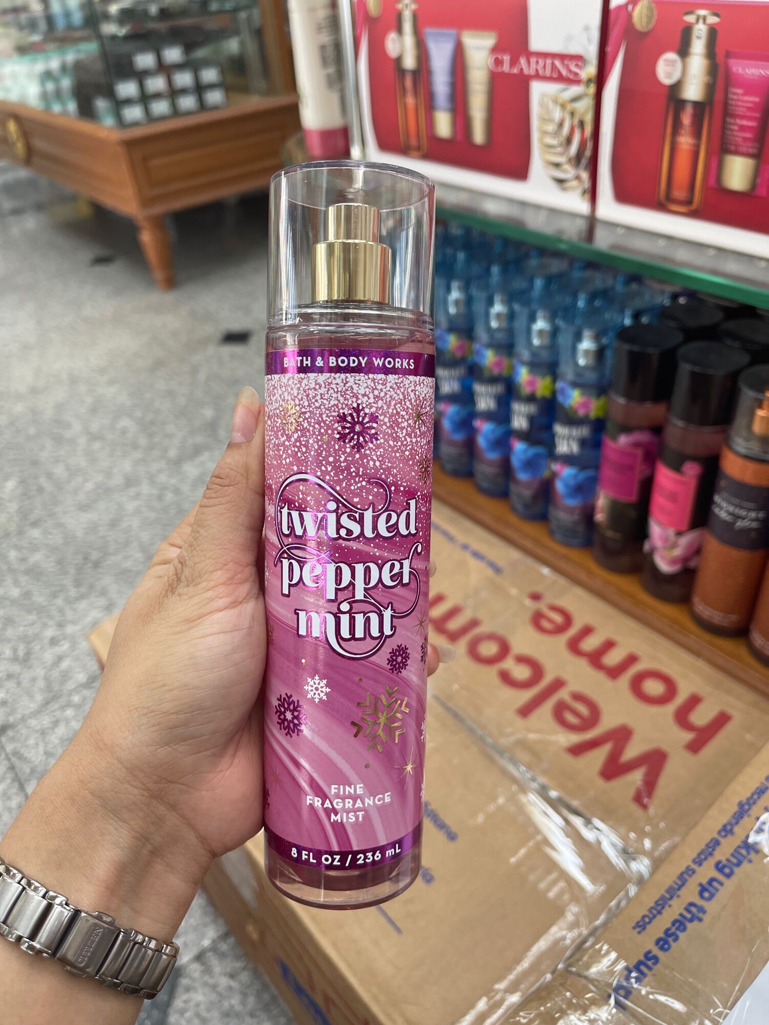 Bath & Body Works Twisted Peppermint Fine Fragrance Mist 236ml. ของแท้ ...
