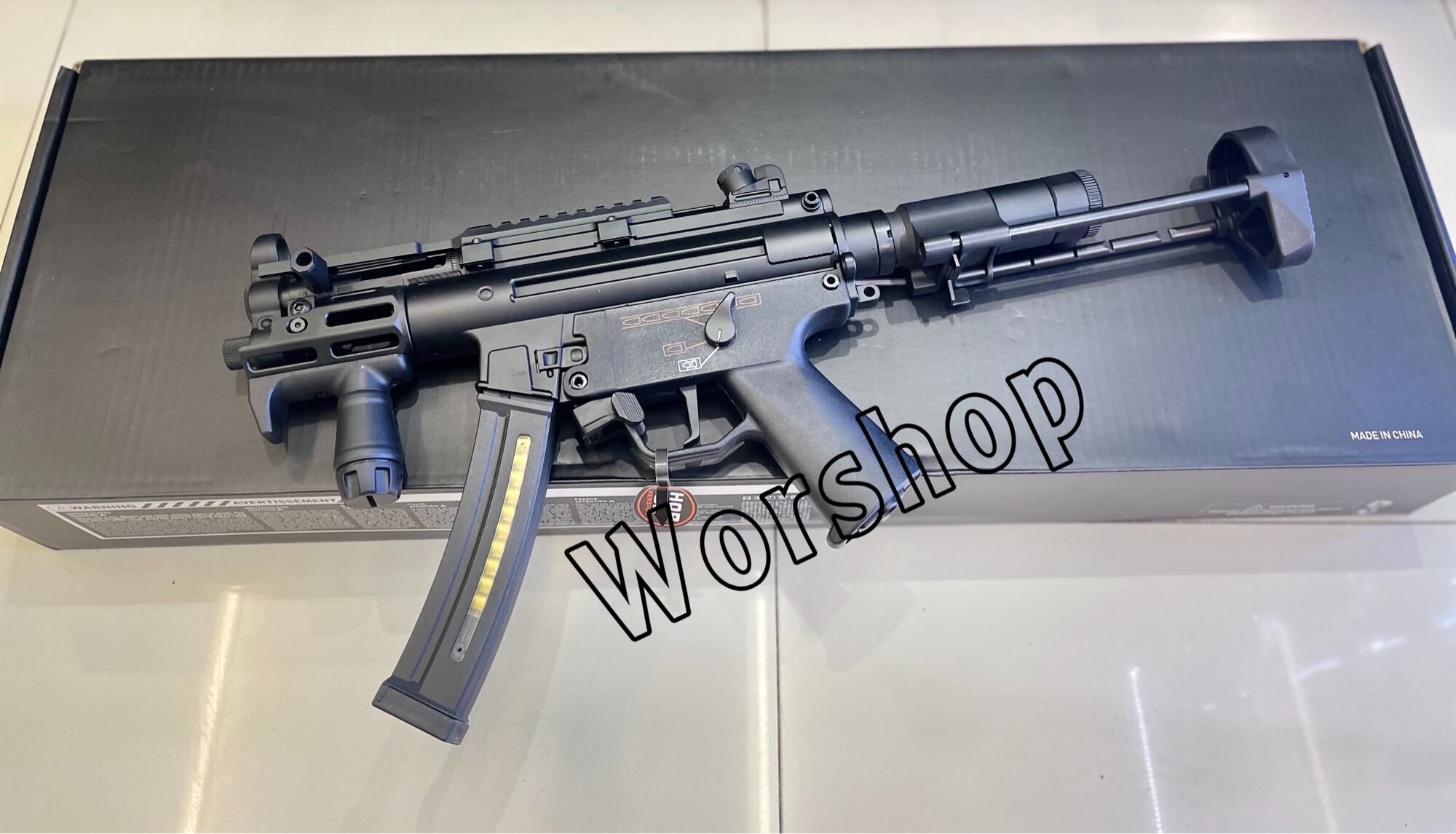 ปืนบีบีกัน รุ่น MP5K Custom M-LOK PDW - Cyma CM.041L Platinum มือ1 - WS-ZEERRANGSIT - ThaiPick