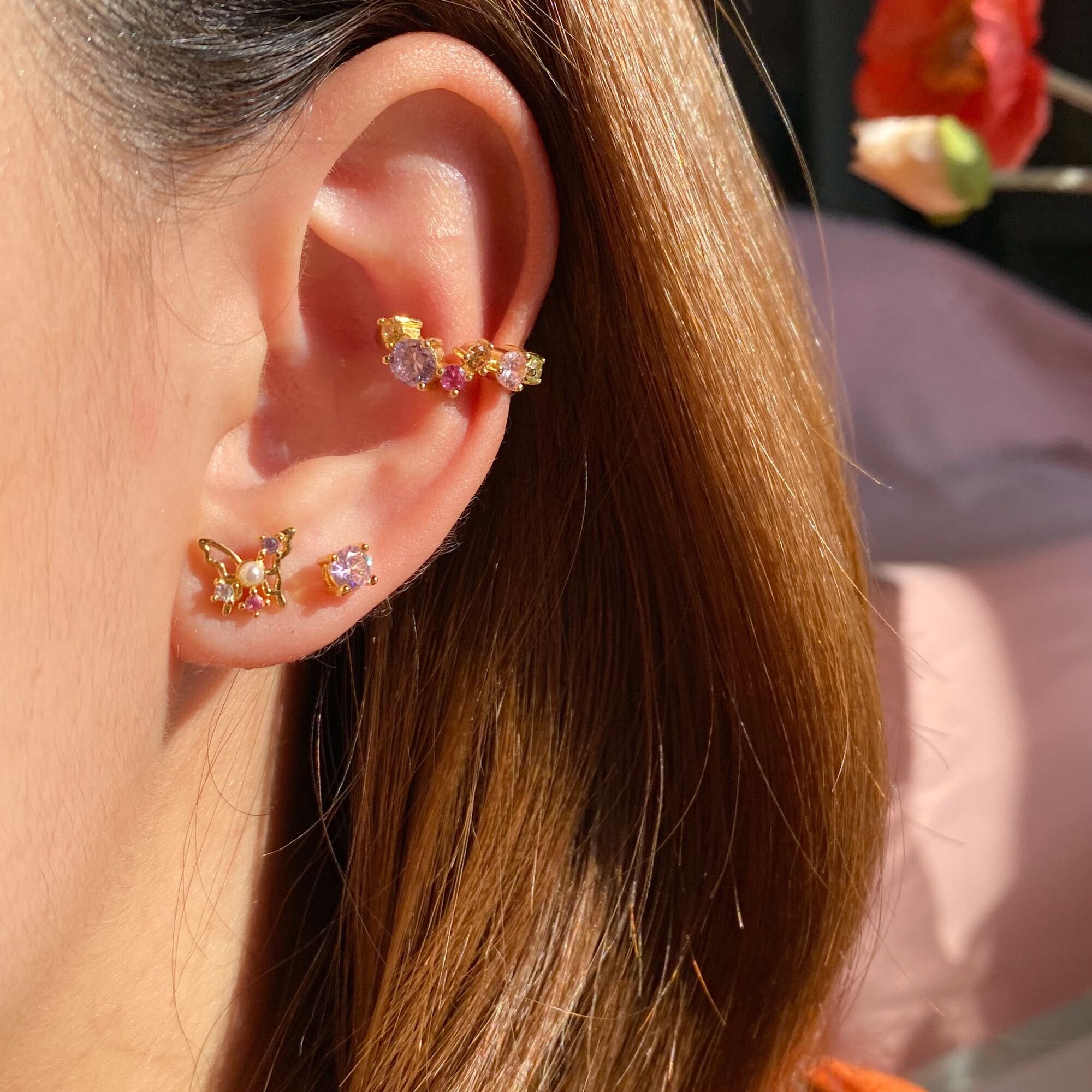 Thelucy Emilia stud earrings ต่างหูรูปผีเสื้อ - Thelucy.store - ThaiPick