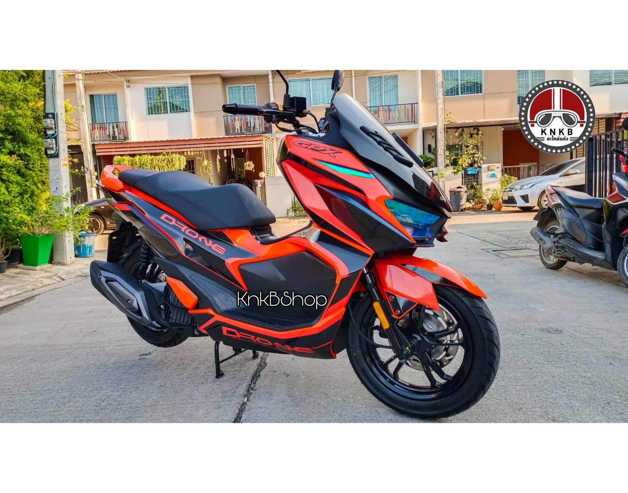 สติ๊กเกอร์ รอบ คัน GPX Drone ลายส้ม-ดำ | Lazada.co.th