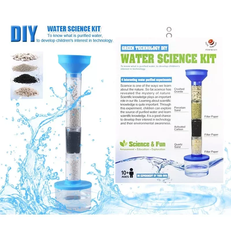 🏅Kids learning🏅ของเล่นวิทยาศาสตร์ Stem Water Science Kit ชุดทดลองกรอง ...