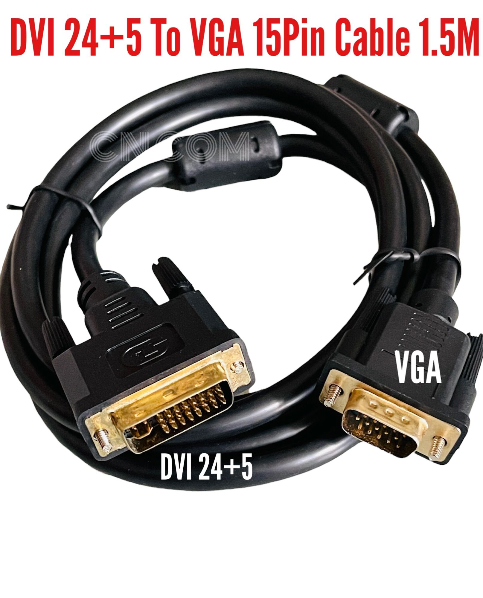 Dms-59ชายกับ VGA + 5หญิงและVGA RGขาหญิงS Plitterขยายสายเคเบิ้ล15 ...
