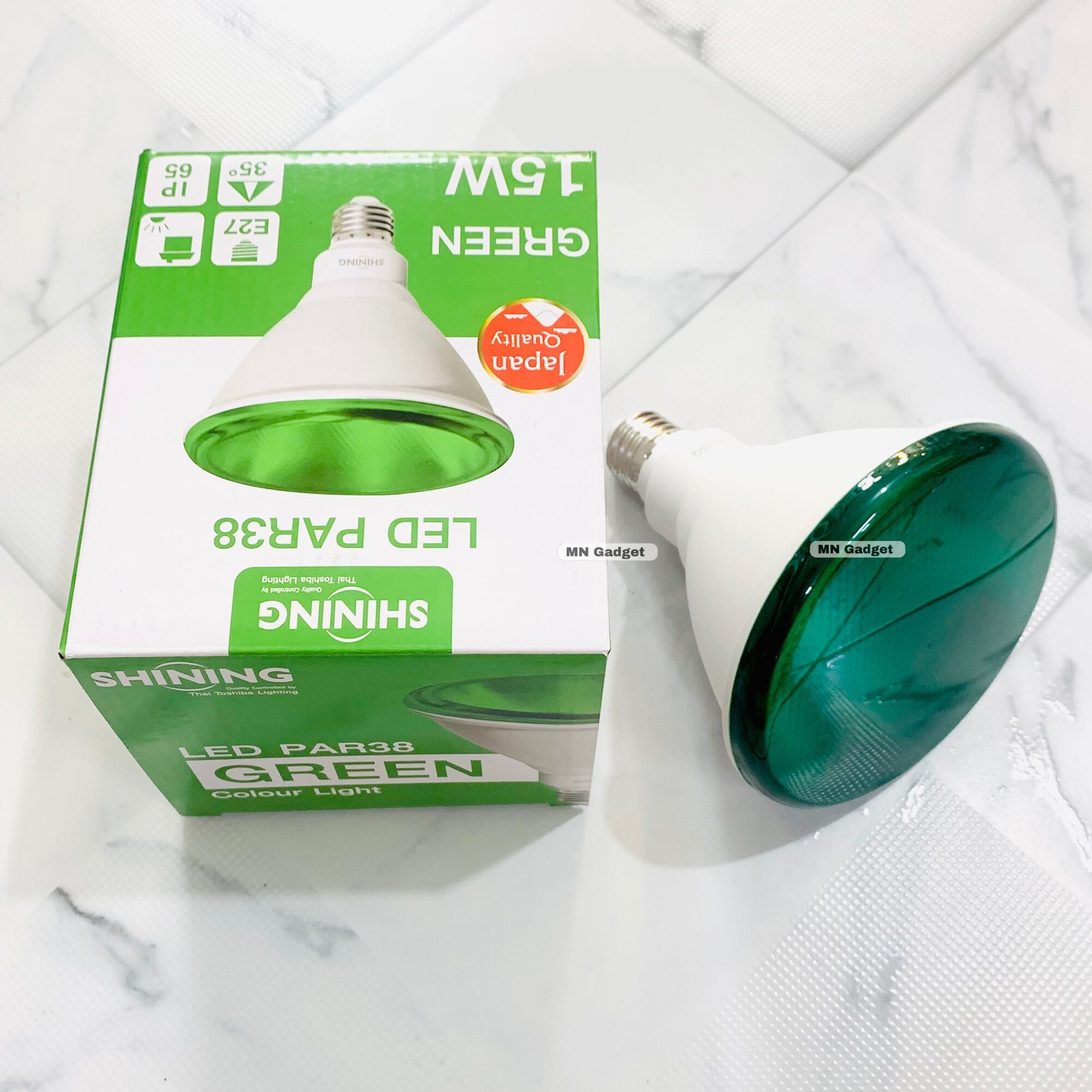 1ดวง-- TOSHIBA SHINING หลอดPAR E27 หลอดไฟ LED PAR38 15W กันน้ำ กันฝุ่น ...