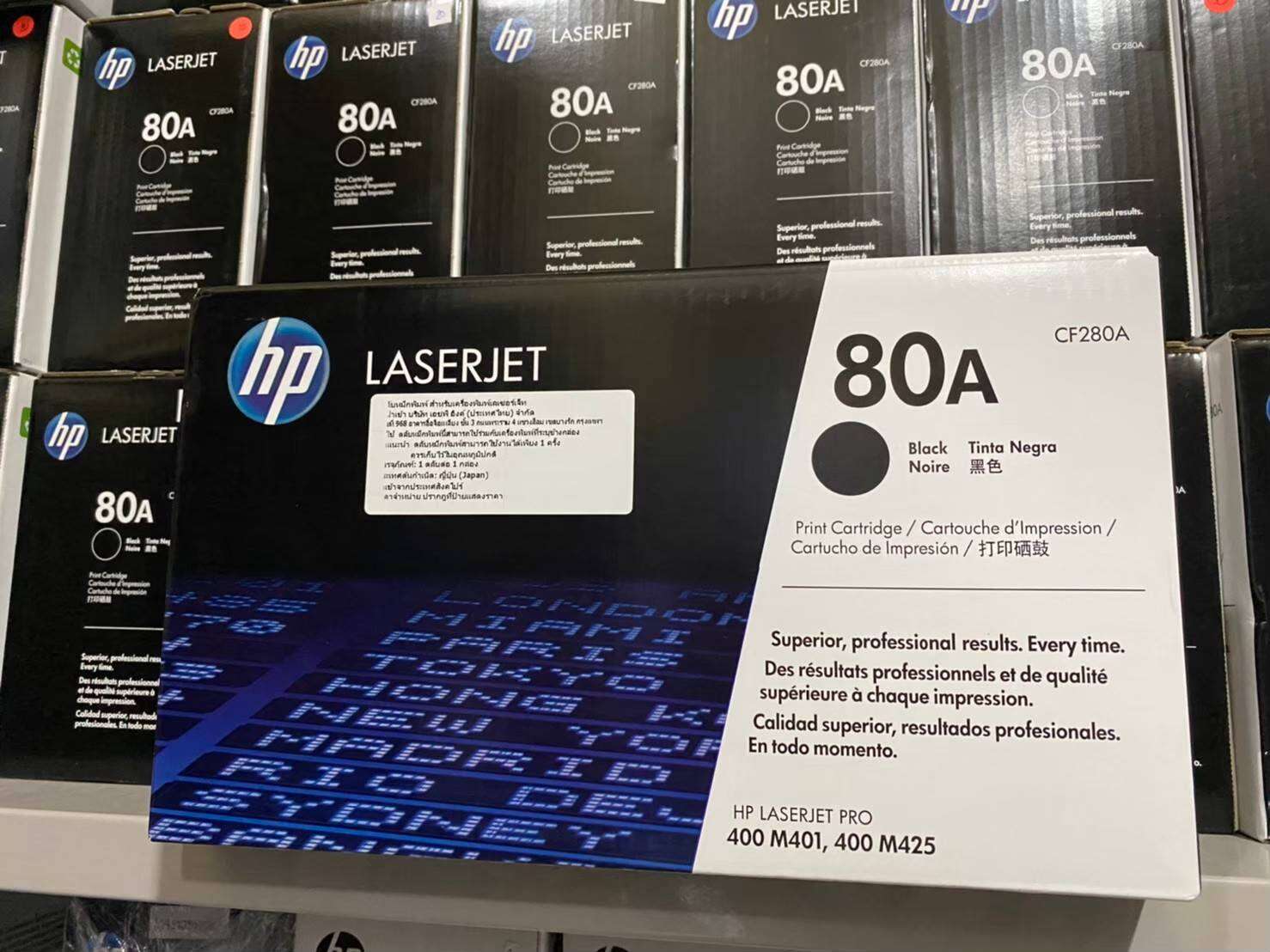 HP 80A CF280A Black ตลับหมึกโทนเนอร์ สีดำ ของแท้ | Lazada.co.th