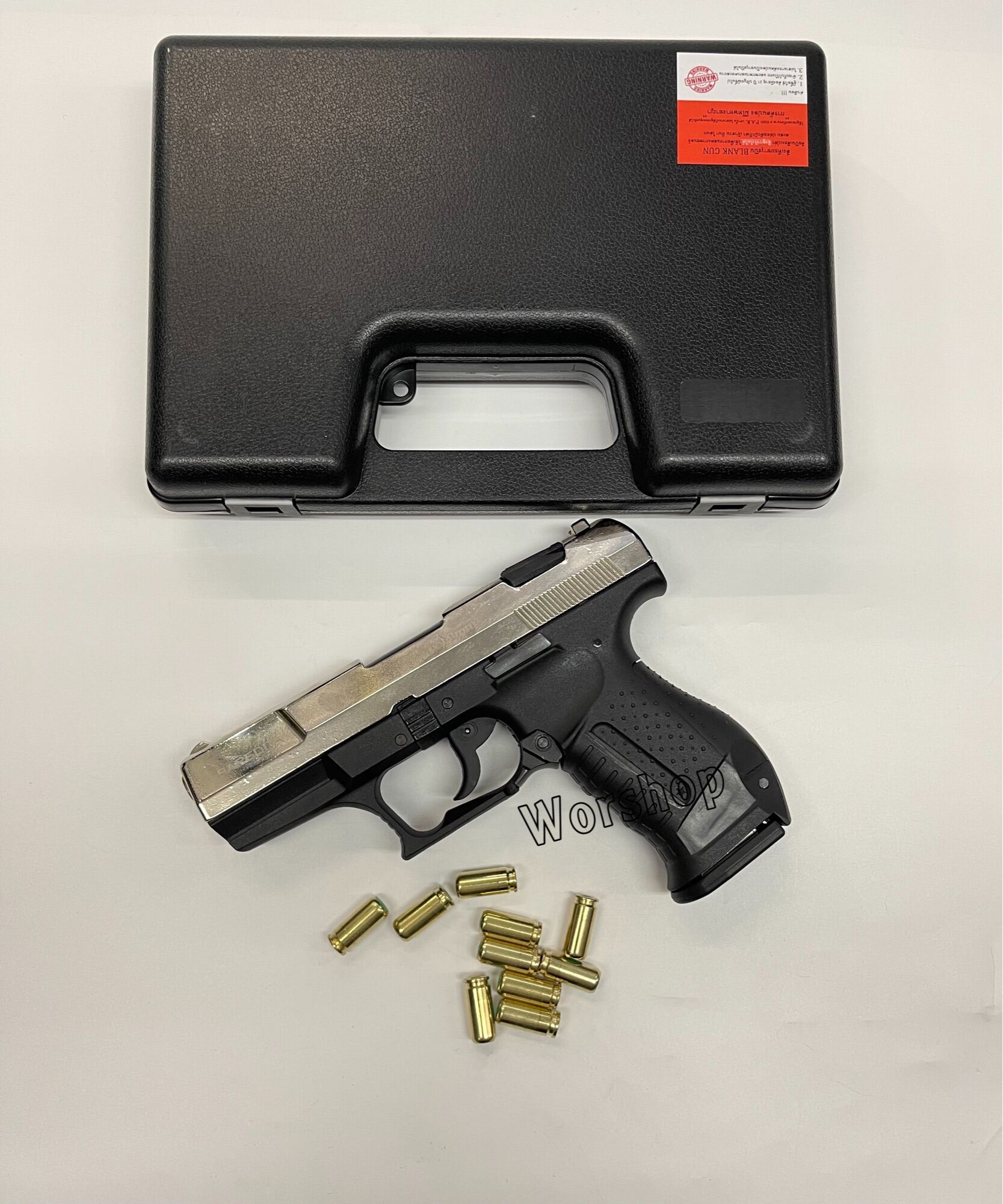 Blank Walther P99 Baredda Z88 9mm P.A.Kสีเงิน,ดำ เหมาะสำหรับถ่ายทำ ...
