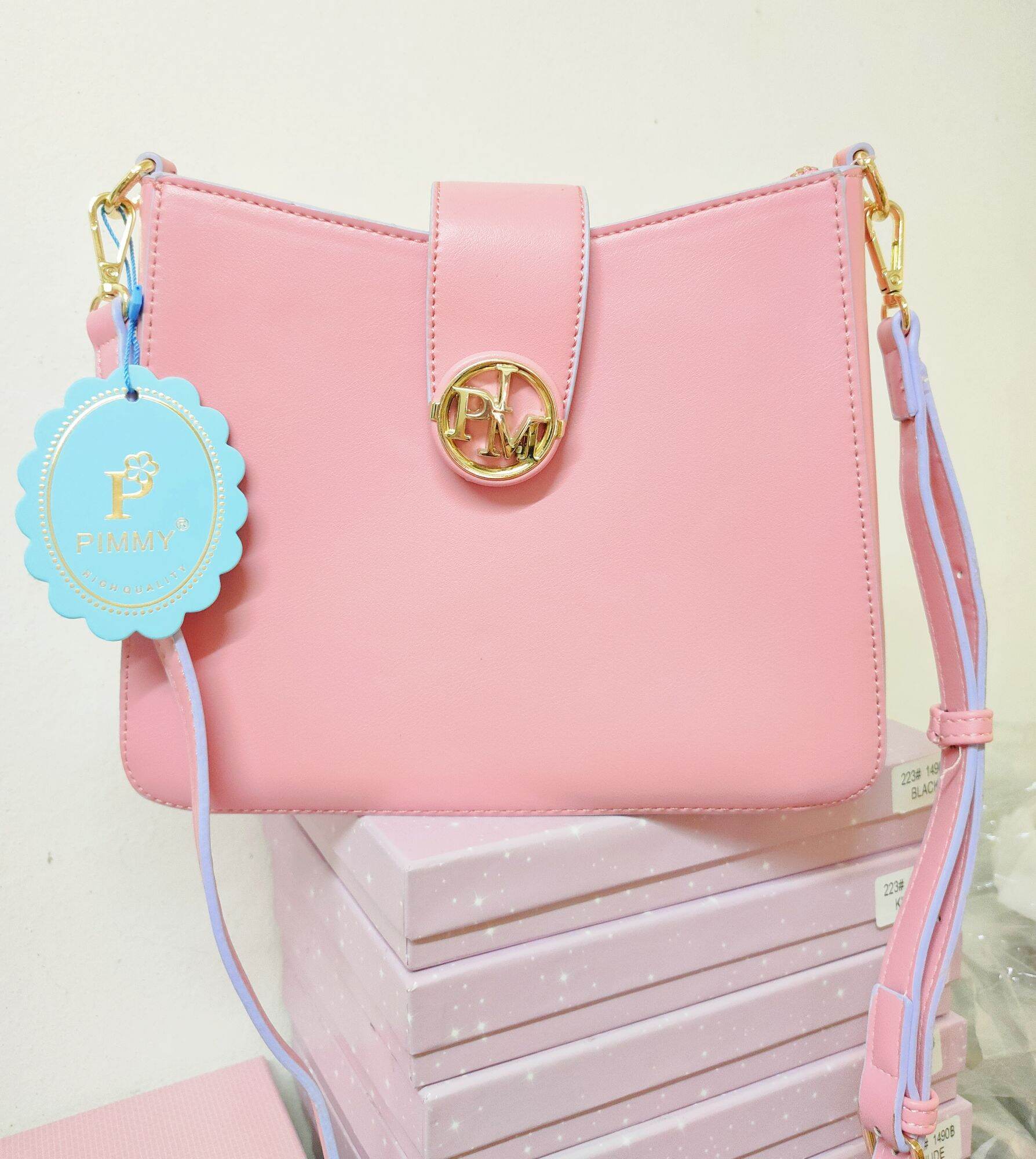 F025 Pimmy กระเป๋าสะพายแบรนด์แท้ ????% สะพายไหล่ได้ Sale - เฟเนบาร์เช่ ...
