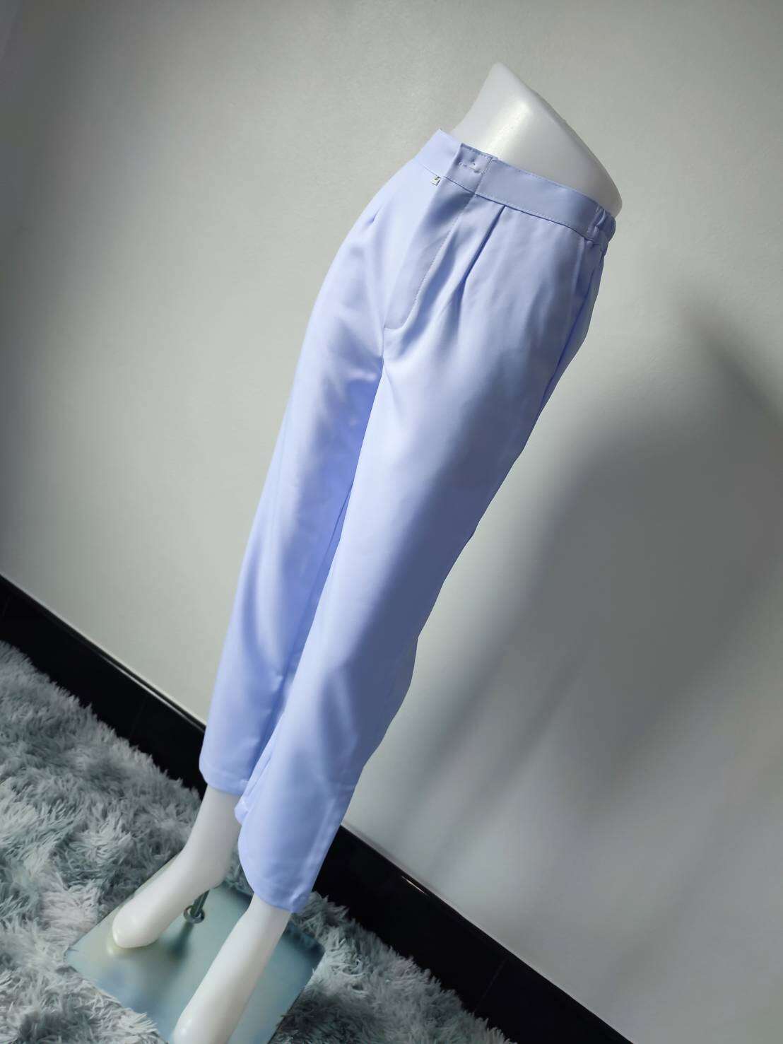 กางเกงพยาบาลเอวสม๊อคข้าง KT Uniform เอวยางยืด | Lazada.co.th