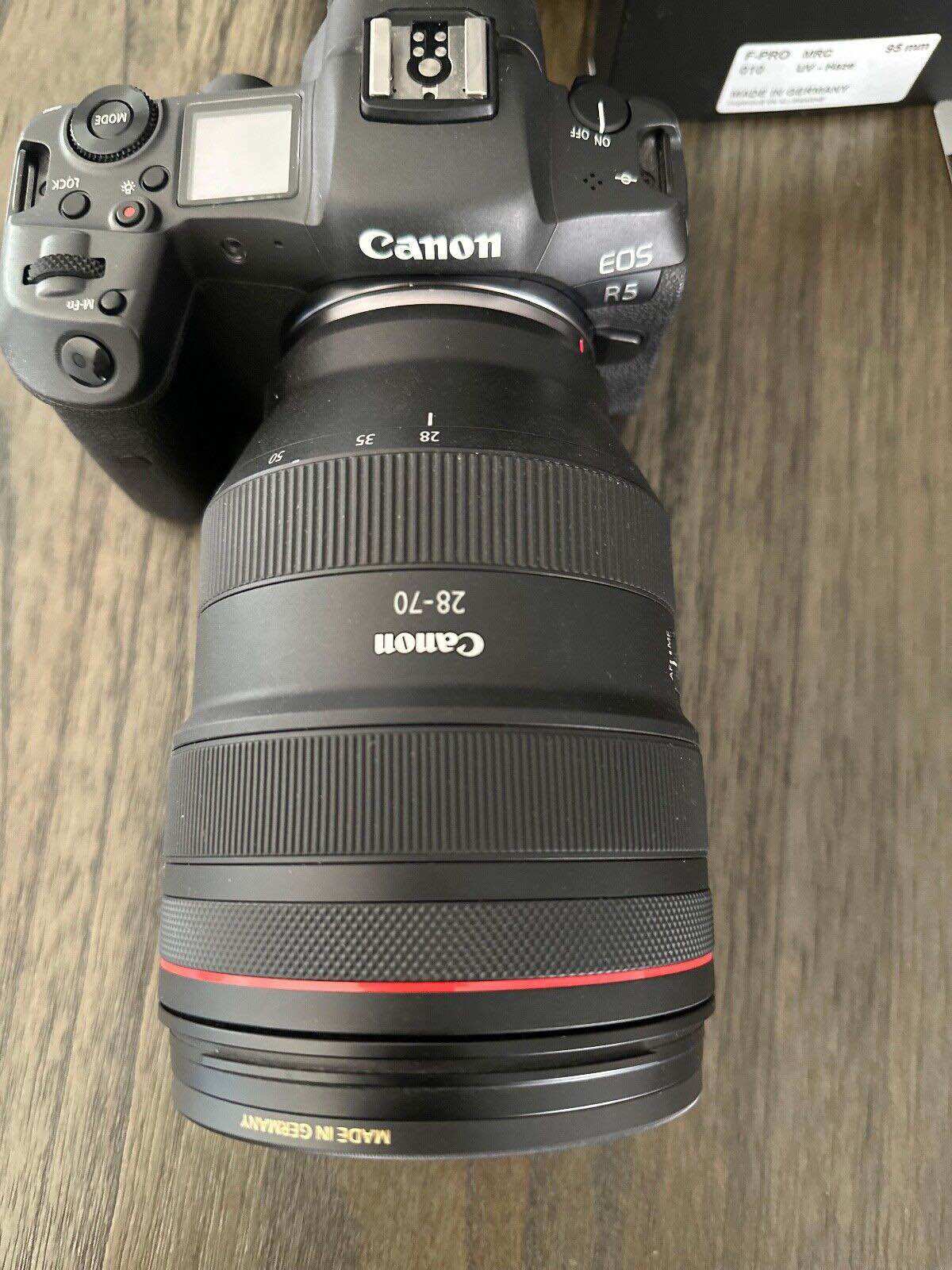 Canon EOS R5 Mirrorless Digital Camera with Canon RF 28-70mm F2 L USM ...