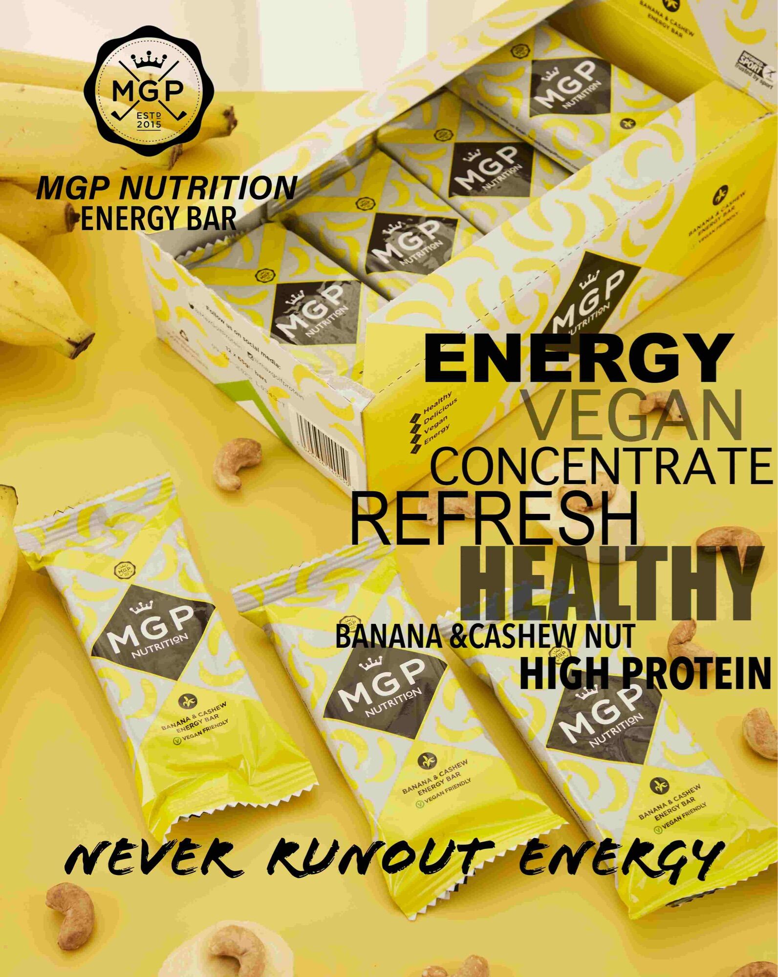 The MGP Banana & Cashew Protein Energy Bar | Lazada.co.th