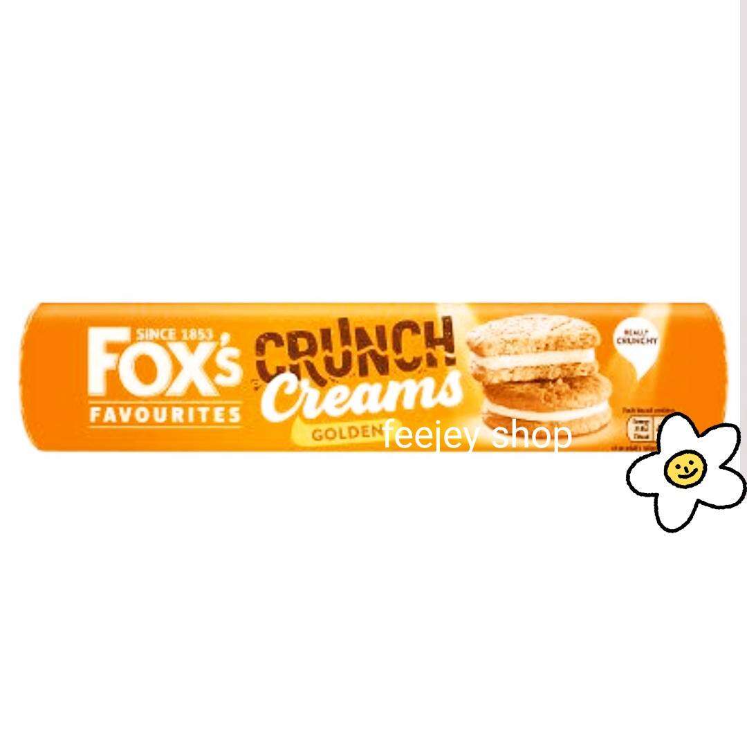 Fox's Crunch Cream Golden 200g.บิสกิตสอดไส้ครีมวานิลลา 200กรัม | Lazada ...