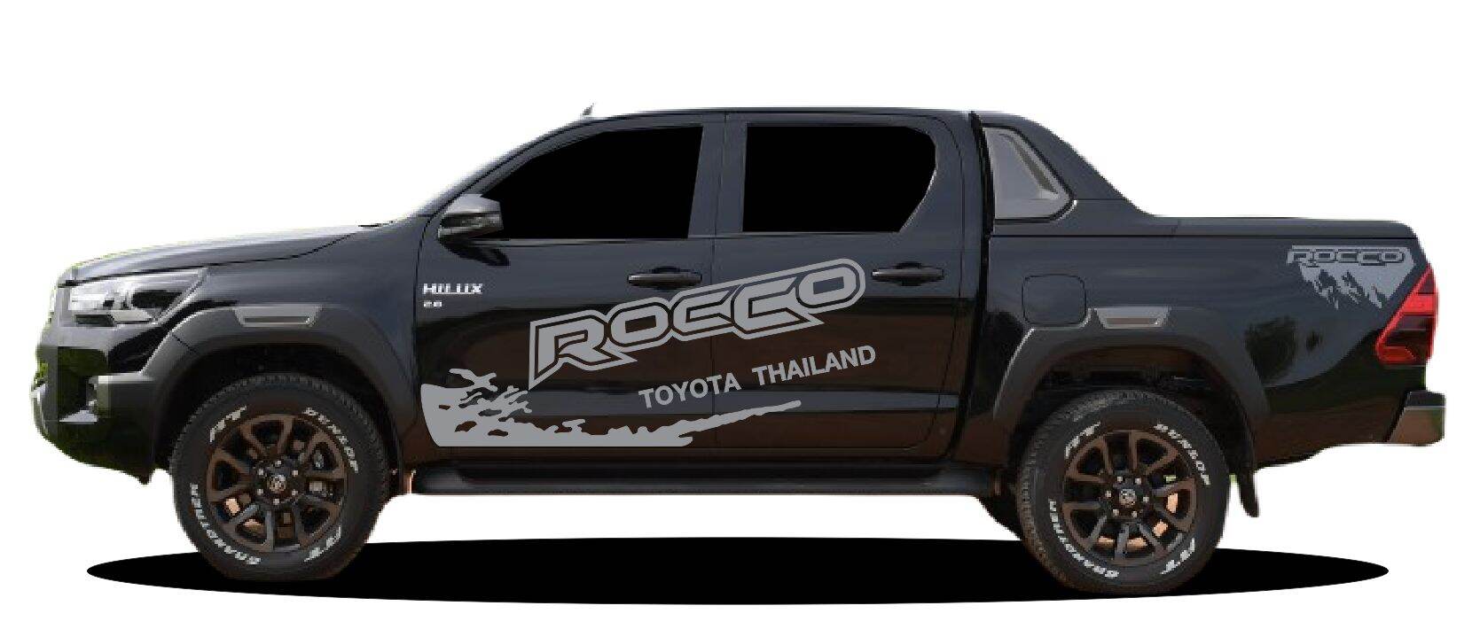 สติกเกอร์แต่งรถยนต์ rocco สติ๊กเกอร์ข้างประตู Roccoสติ๊กเกอร์ลายสาดโคลน ...