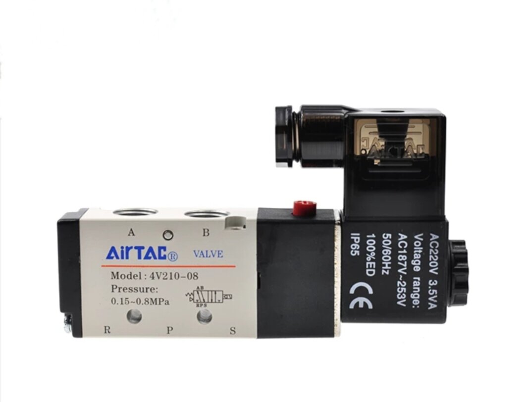 4V210-08B DC24V-220V Airtac Solenoid valve 5/2way PT1/4" | Lazada.co.th
