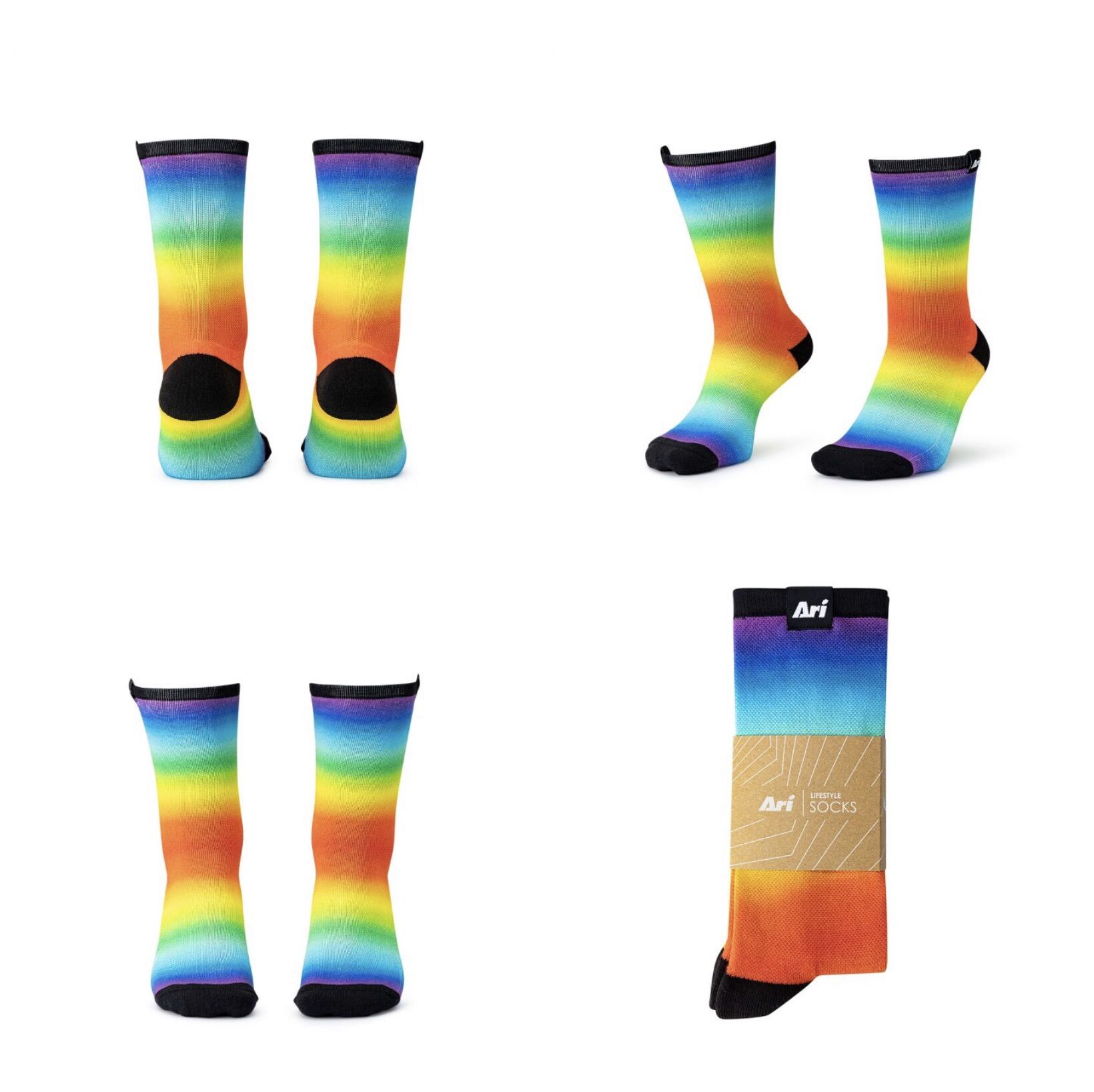 ถุงเท้า ARI PRIDE CREW SOCKS [????สินค้าแท้100%] - PARA SPORTS - ThaiPick