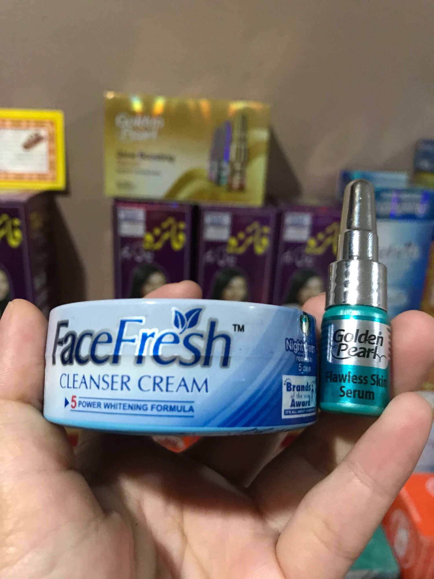 Golden pearl beauty cream flawless serum and face fresh cream | Lazada.co.th
