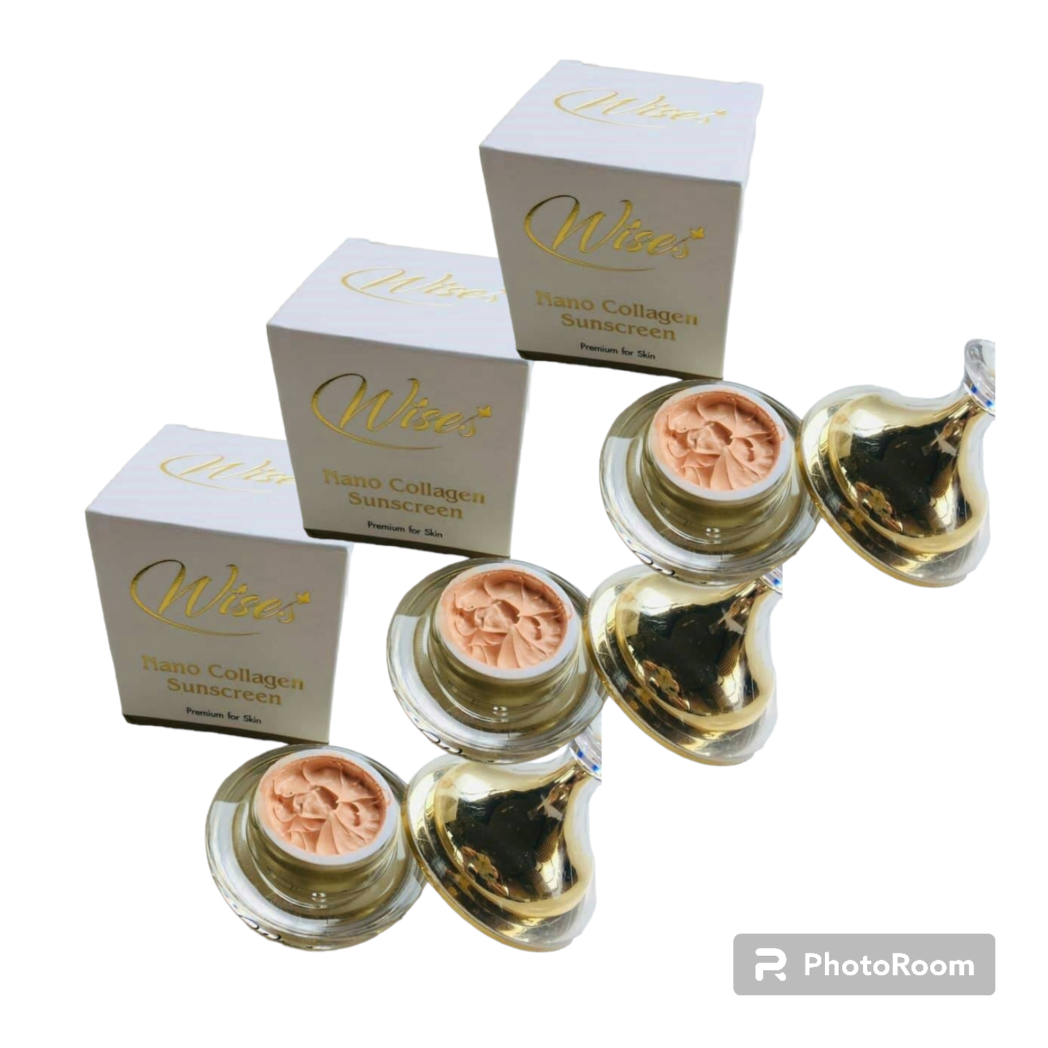 (3 กล่อง * 12g) Wise nano sunscreen SPF 50 PA+++ 12g Wises nano กันแดด ...