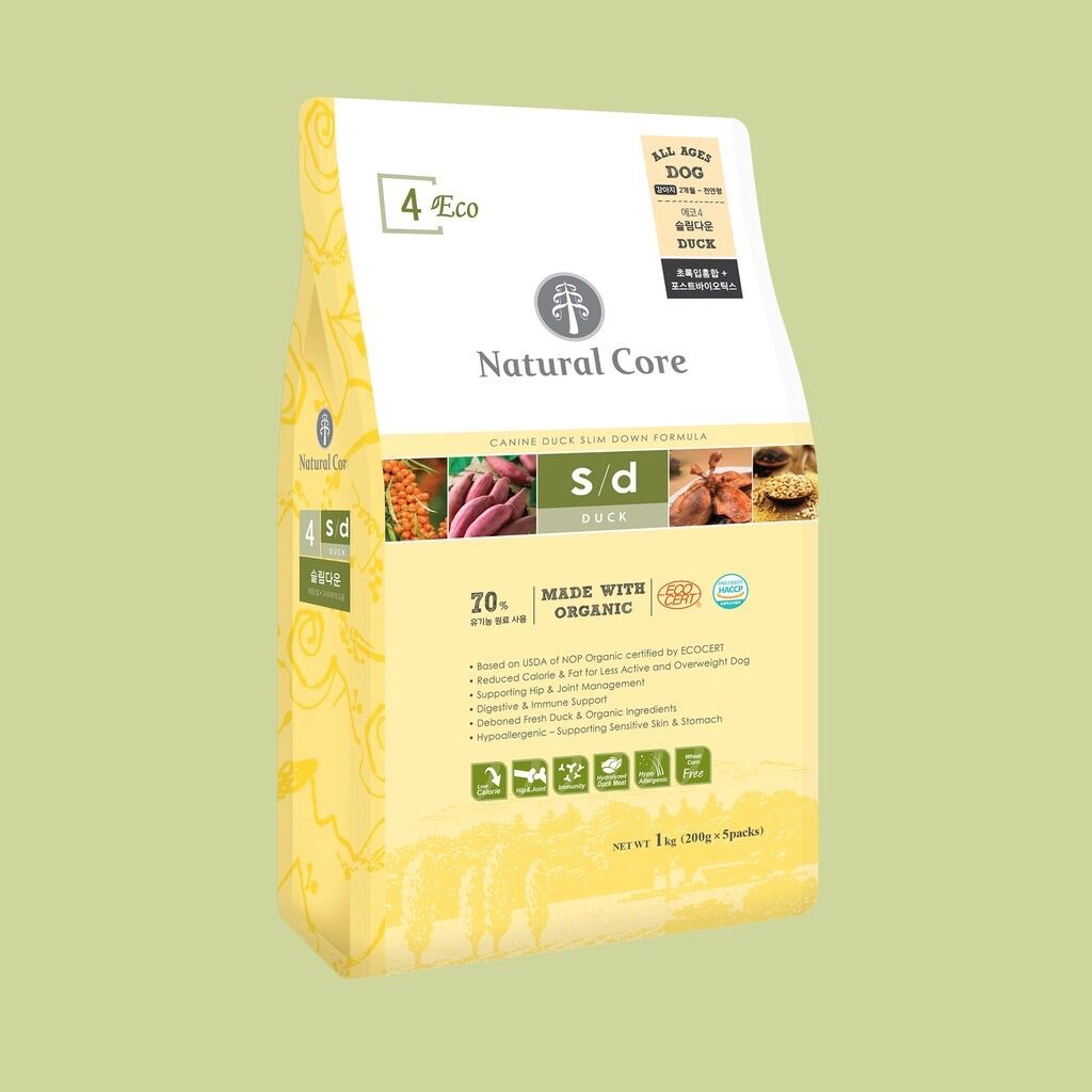 Natural Core Eco 4 S/D Duck 1 kg. สูตรเนื้อเป็ดเหมาะสำหรับสุนัขที่ ...