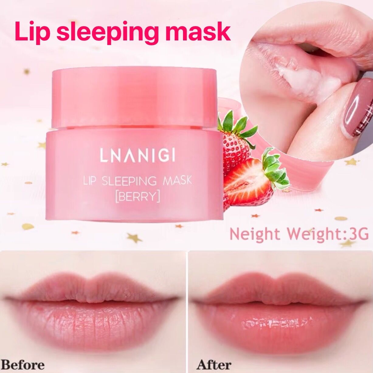 ลาเนจ LANEIGE Lip Sleeping Mask Berry 3g มาสก์ปากสูตรเนียนนุ่ม ลิปมาส์ก ...