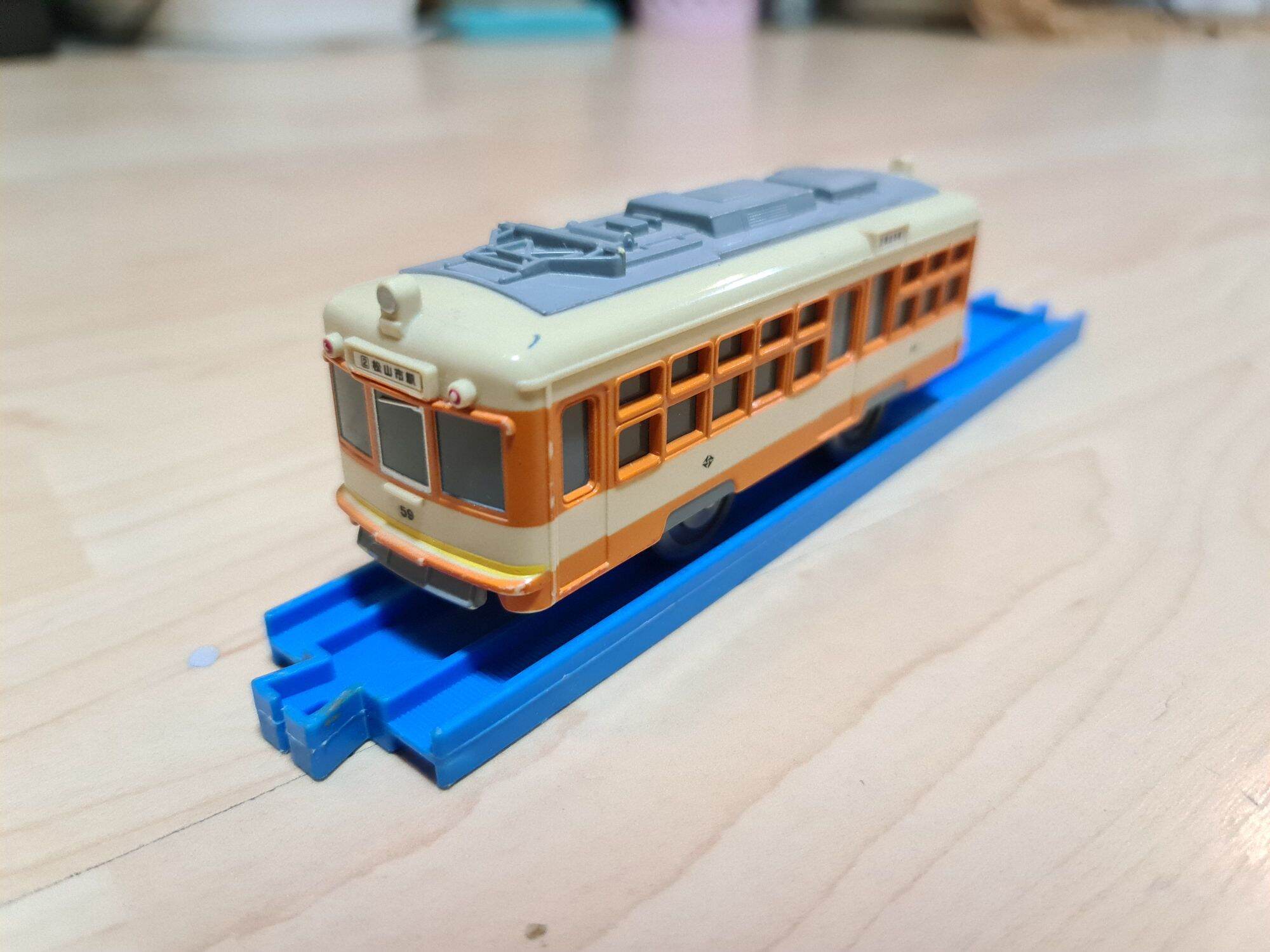 takara tomy หัว รถไฟ plarail tram รถราง ของแท้ ใส่ถ่าน วิ่งราง ฟ้า สภาพ ...