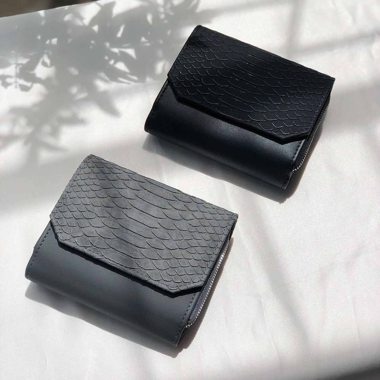 Estheta Python Short Wallet กระเป๋าสตางค์สามพับ - Estheta Leather - ThaiPick