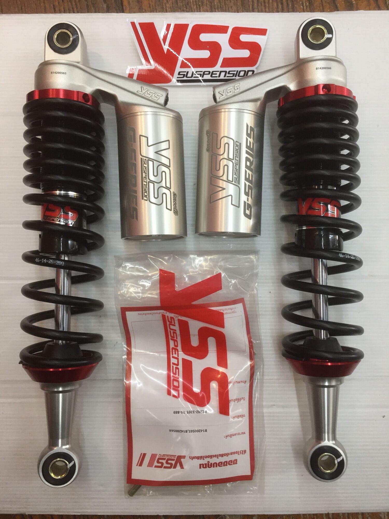 โช้คหลังYSS G-SERIES ยาว 320 มิล รุ่น WAVE-110-i (13-20) 125-i (13-20) สีดำ (8859518084246 ...