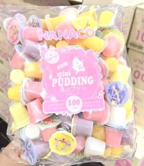 NANACO MINI PUDDING มินิพุดดิ้ง นานาโก๊ะ 15 กรัม จำนวน 100 ถ้วย ...