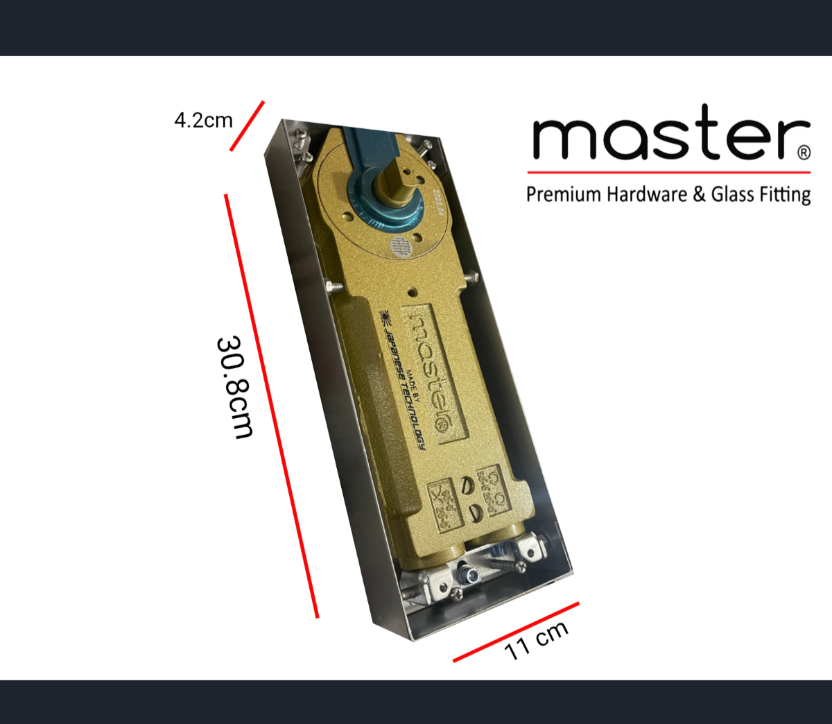 โช้คฝังพื้น master รุ่น FS-8400 สำหรับประตูบานกระจก กระจกเปลือย / Floor ...
