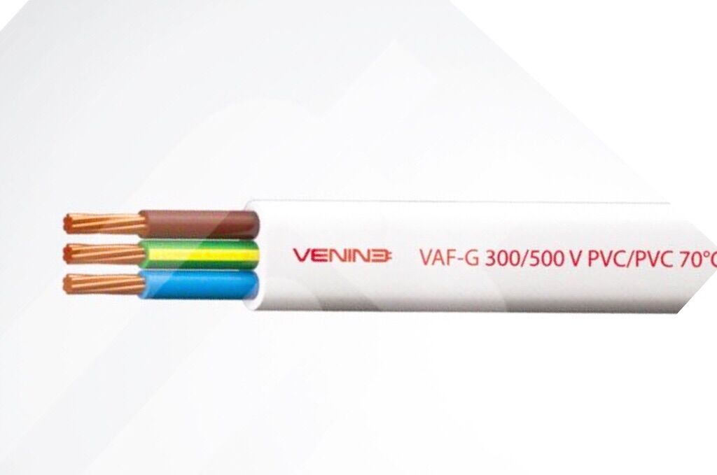 สายไฟ VAF - GRD แบบ 3 เส้น 2x1.5/1.5 ตัดแบ่ง 50 เมตร ️ ยี่ห้อ Goal มอก. ...