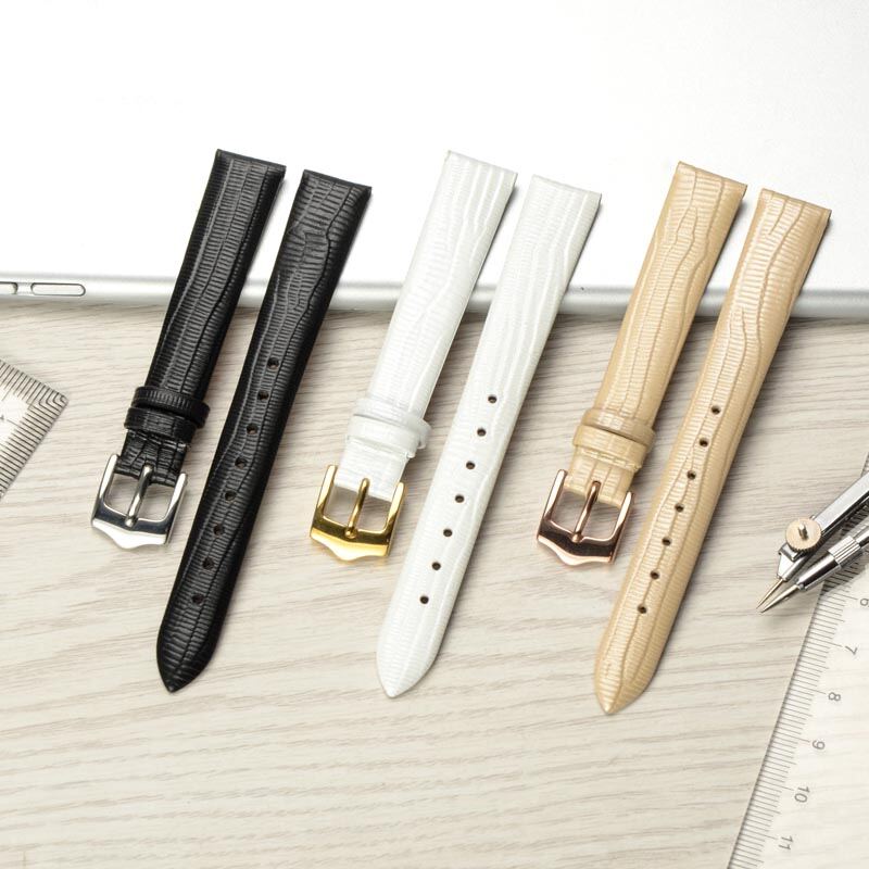 สายนาฬิกาผู้หญิง ar1876 1683 1681สายนาฬิกาหนังวัวแท้หัวเข็มขัด10มม. 14 ...