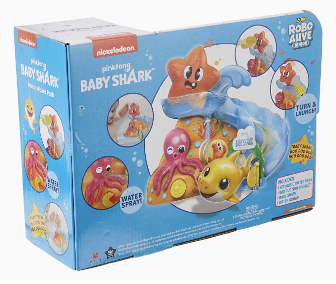 พร้อมส่ง Baby Shark Robo Alive Junior Interactive Music Water Park ...