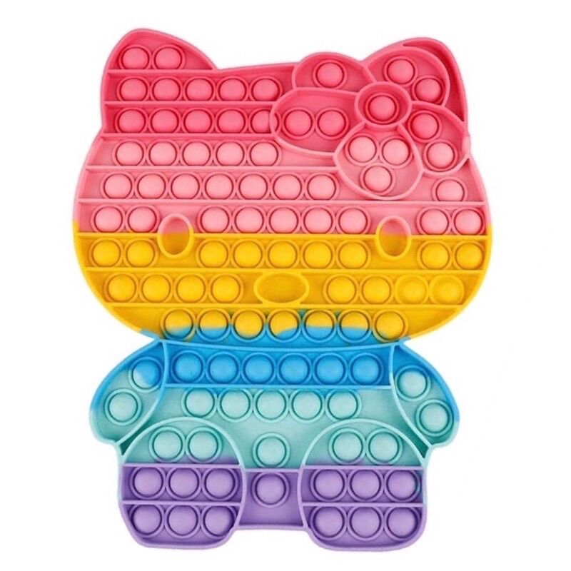 พร้อมส่ง Pop it ป๊อบอิต คิตตี้ ชมพู ขนาด 29x31cm ขนาดใหญ่ ของเล่นฝึก ...