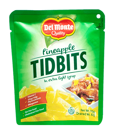 Del Monte Pineapple Tidbits 115g | Lazada.co.th