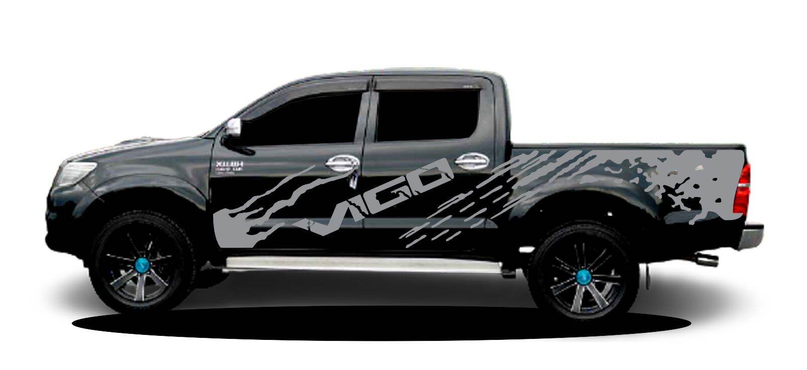 ♥️🧡L-505 sticker toyota vigoสติ๊กเกอร์แต่งรถกระบะวีโก้ สติ๊กเอร์ลายข้าง ...