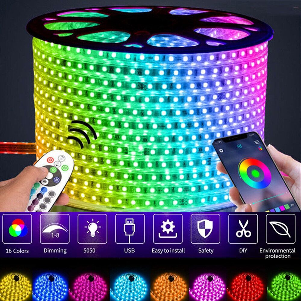 【TANBABY】 5/10/15/20/30 LED RGB Strip Light IP67 ไฟ LED เทปยืดหยุ่นกัน ... 【TANBABY】 5/10/15/20/30 LED RGB Strip Light IP67 ไฟ LED เทปยืดหยุ่นกัน ...