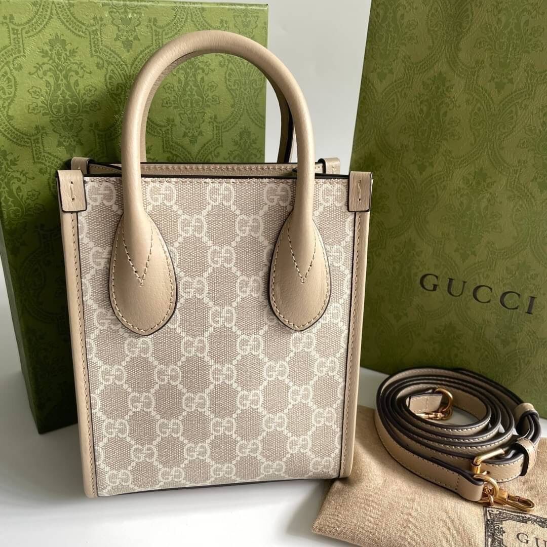 New GG. Mini tote bag with interlocking "Original Grade" - BNBag_Shop ...