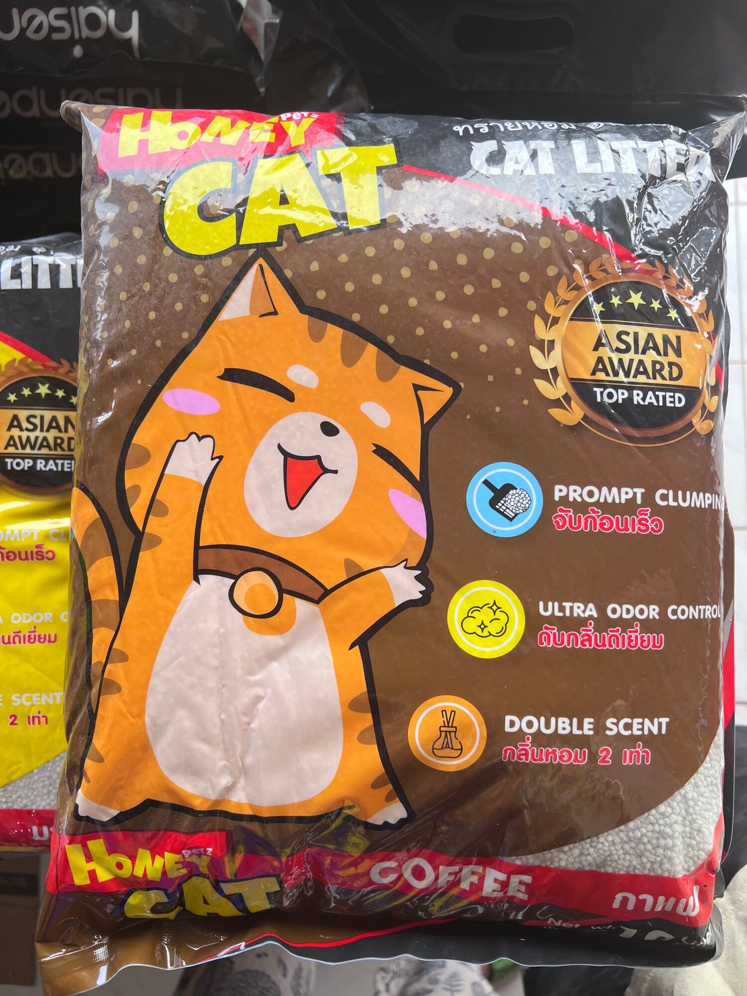 ส่วนลดค่าส่ง รวมส่งถูกที่สุด ทรายแมว HoneyCat 10 ลิตร โปรโมชั่น จำนวน ...