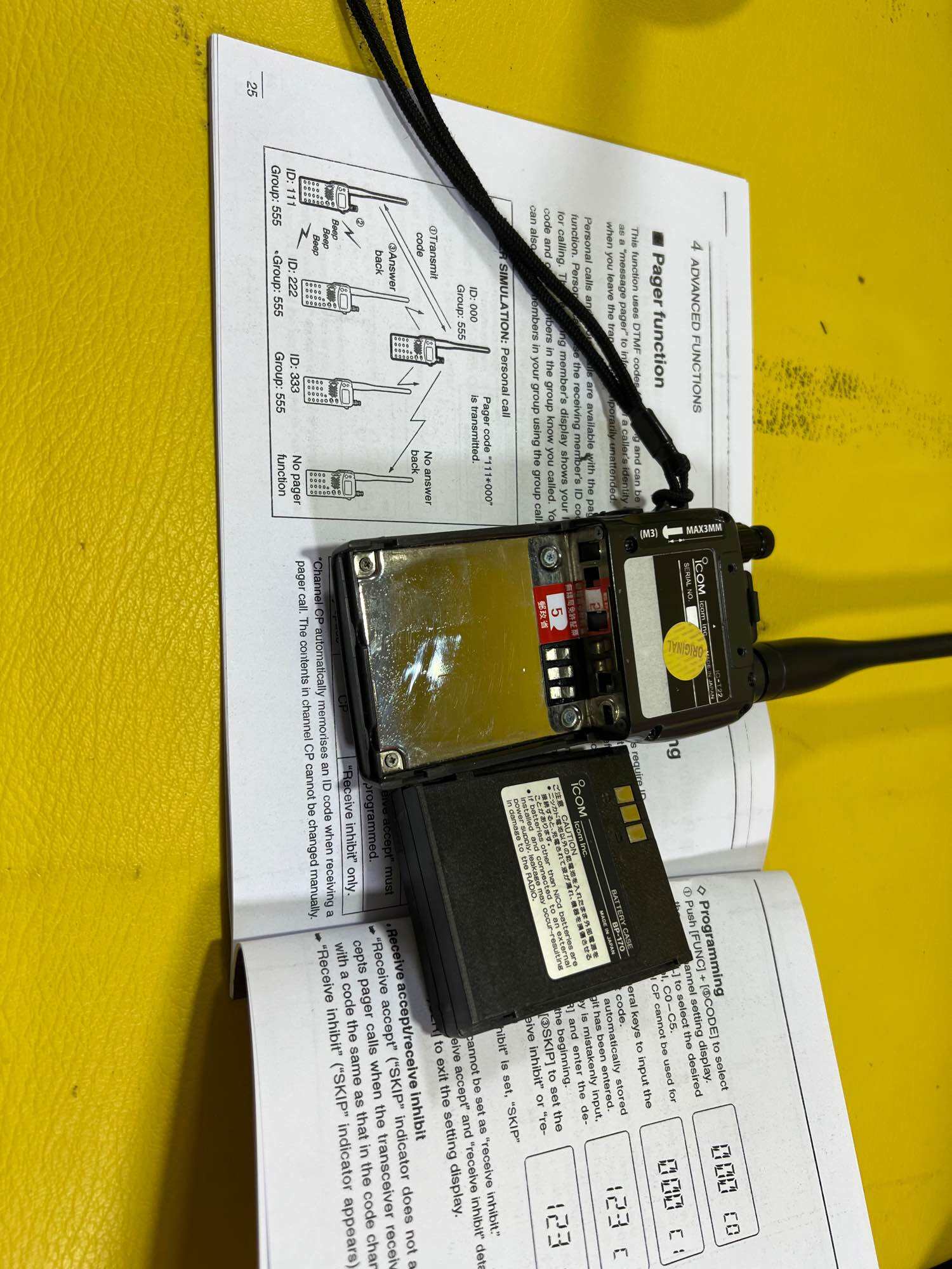 Icom ic-T22. Made in japan. VHF import from Japan Second hand - MUSEN ...