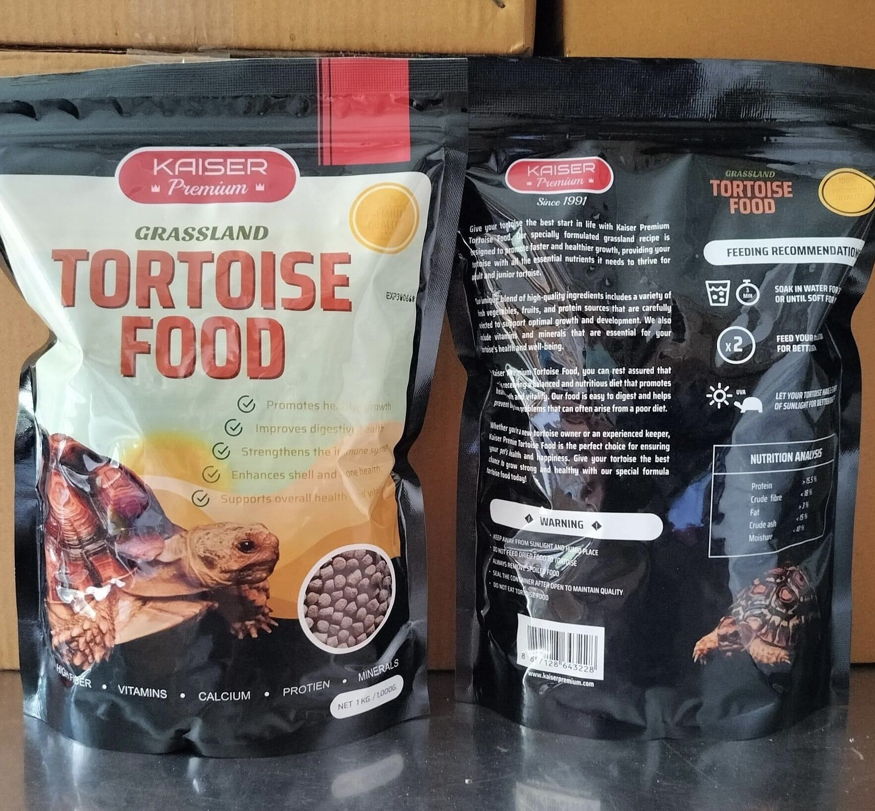 อาหารเต่าบก Kaiser Premium สารอาหารและวิตามินครบถ้วน วิจัยสูตรโดย ...